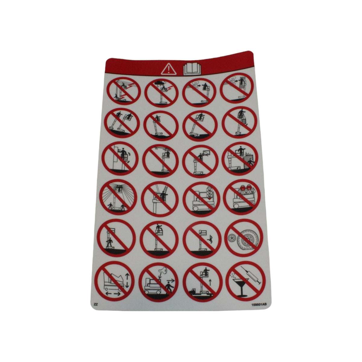 SKYJACK OEM 159501-OEM - LABEL, VL, WARNING HAZARD, MAS | RSW Parts